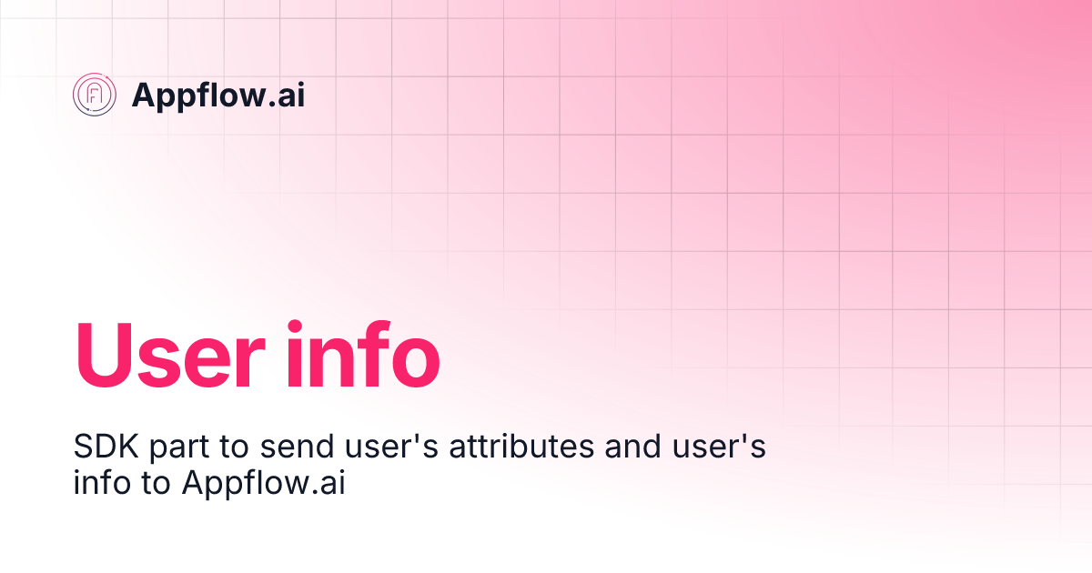User info | Appflow.ai